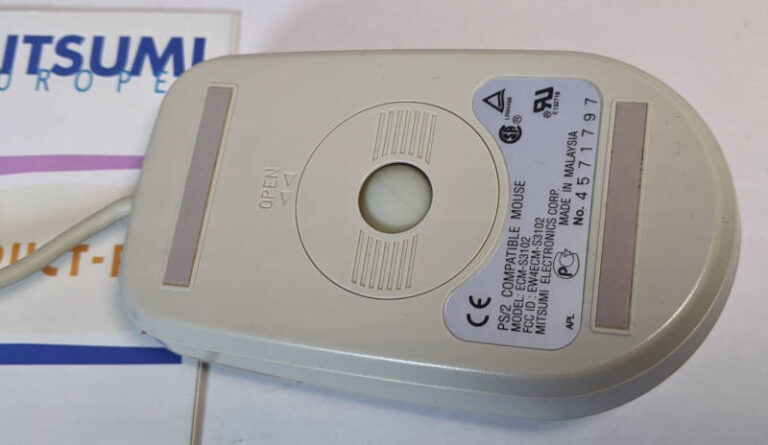 Mitsumi PC-Maus PS/2 Model ECM-S3102 mit Mauskugel – tuhlteim-pedia