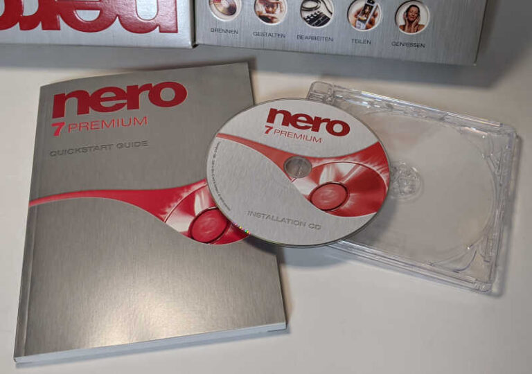 Nero 7 Premium Brennprogramm CD-Recording Software Box – Nero Burning ...