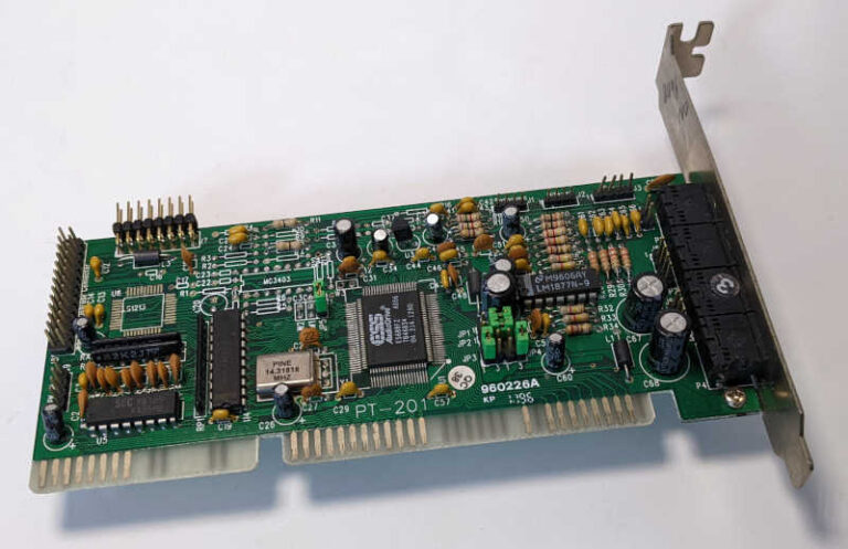 Pinetech PT-201 ISA Soundkarte mit ESS ES688FZ Sound DAC Multimedia ...