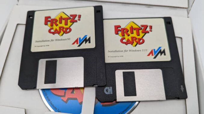 AVM Fritz!Card ISDN Controller ISA-Bus – ISDN-Karte mit Disketten ...