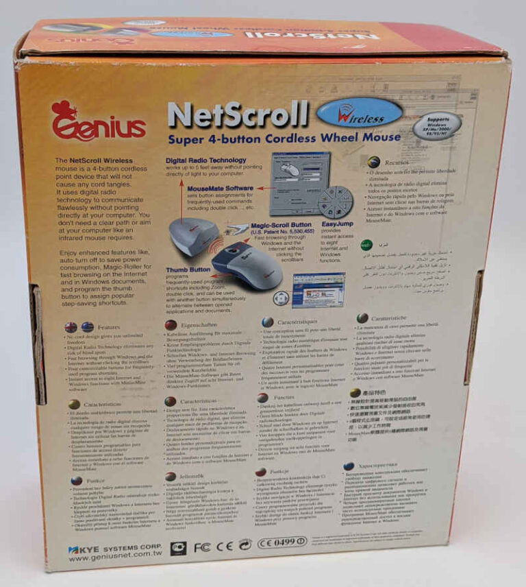 Genius Wireless NetScroll Wheel Mouse – PS/2 – 4-Tasten – tuhlteim-pedia