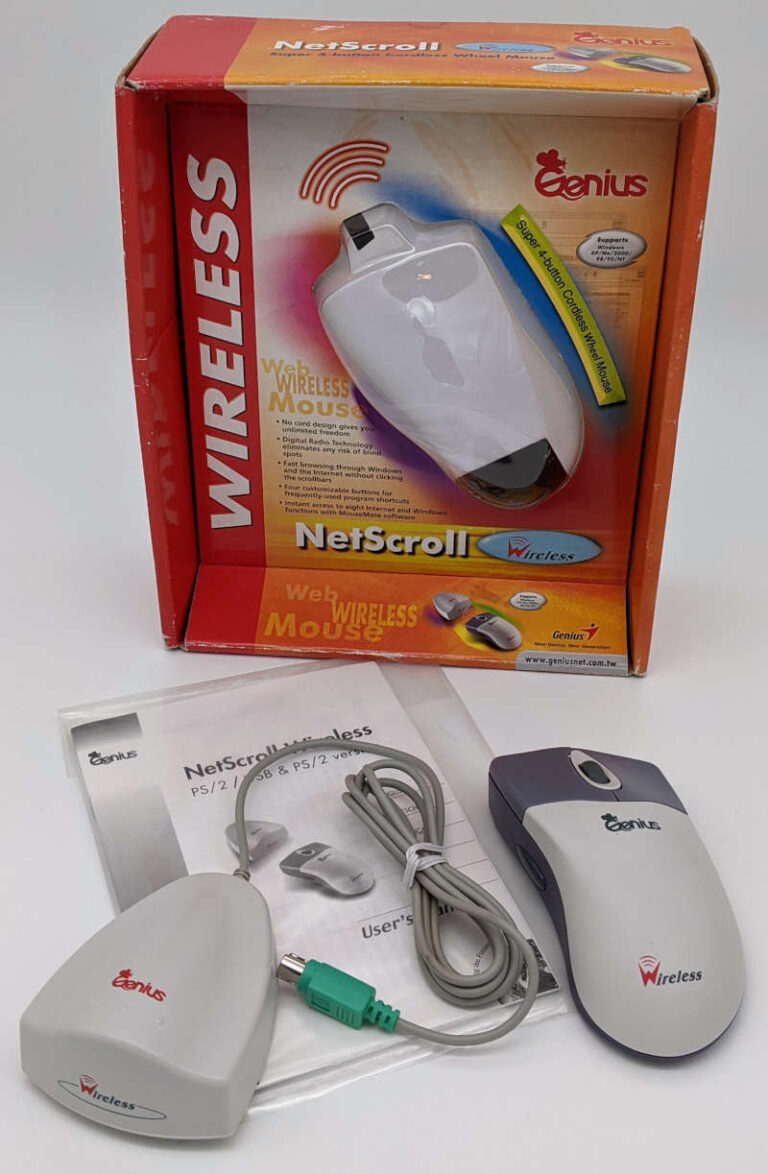 Genius Wireless NetScroll Wheel Mouse – PS/2 – 4-Tasten – tuhlteim-pedia
