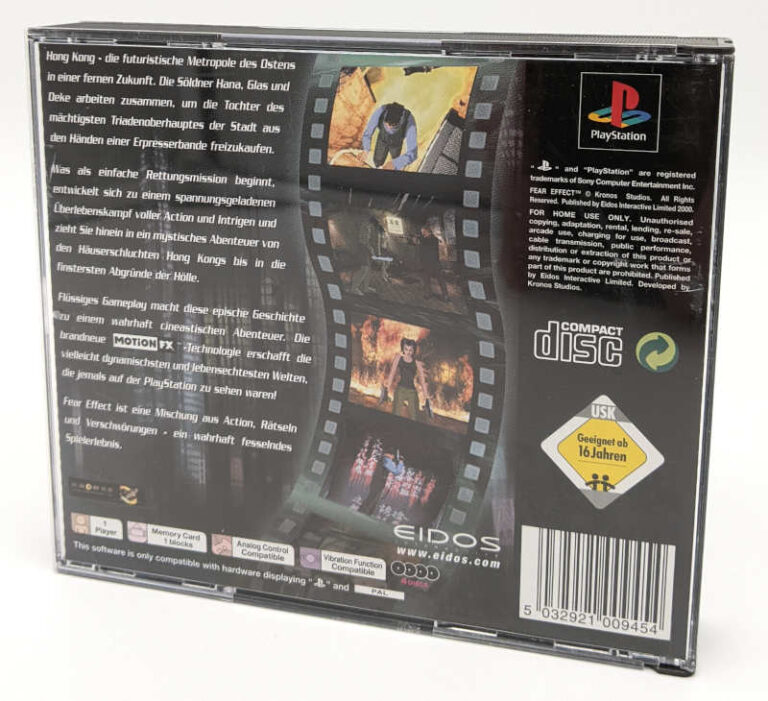 Sony Playstation PS1 Spiel – Fear Effect – tuhlteim-pedia